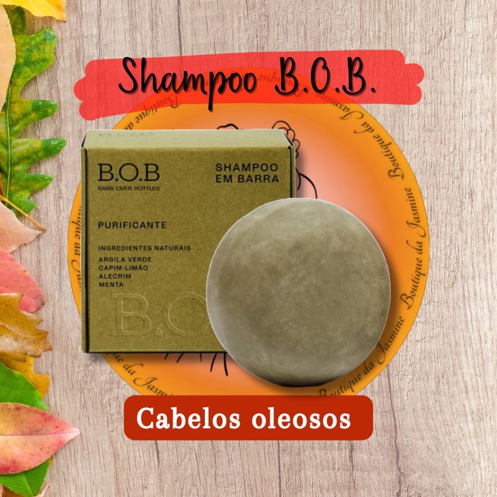 Shampoo em Barra vegano Purificante cabelos oleosos 80g - BOB | Shopee Brasil