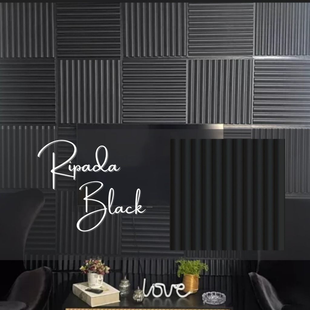 Painel Ripado pvc 3D Revestimento Parede 26 pças 50x50cm 6,5m² | Shopee ...