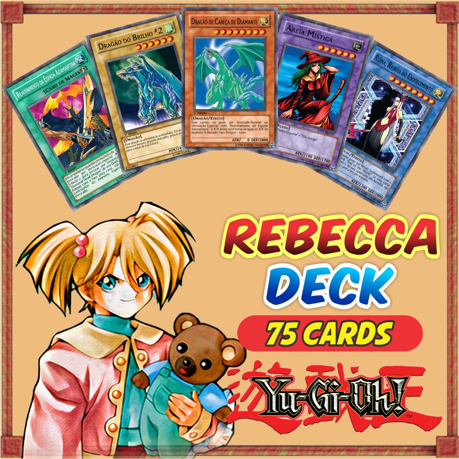Rebecca Deck Anime (70 Cards) Yugioh | Shopee Brasil