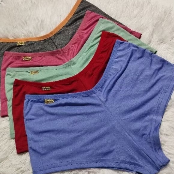 kit 5 calcinhas box feminina shortinho feminino cueca box feminino adulto | Shopee Brasil
