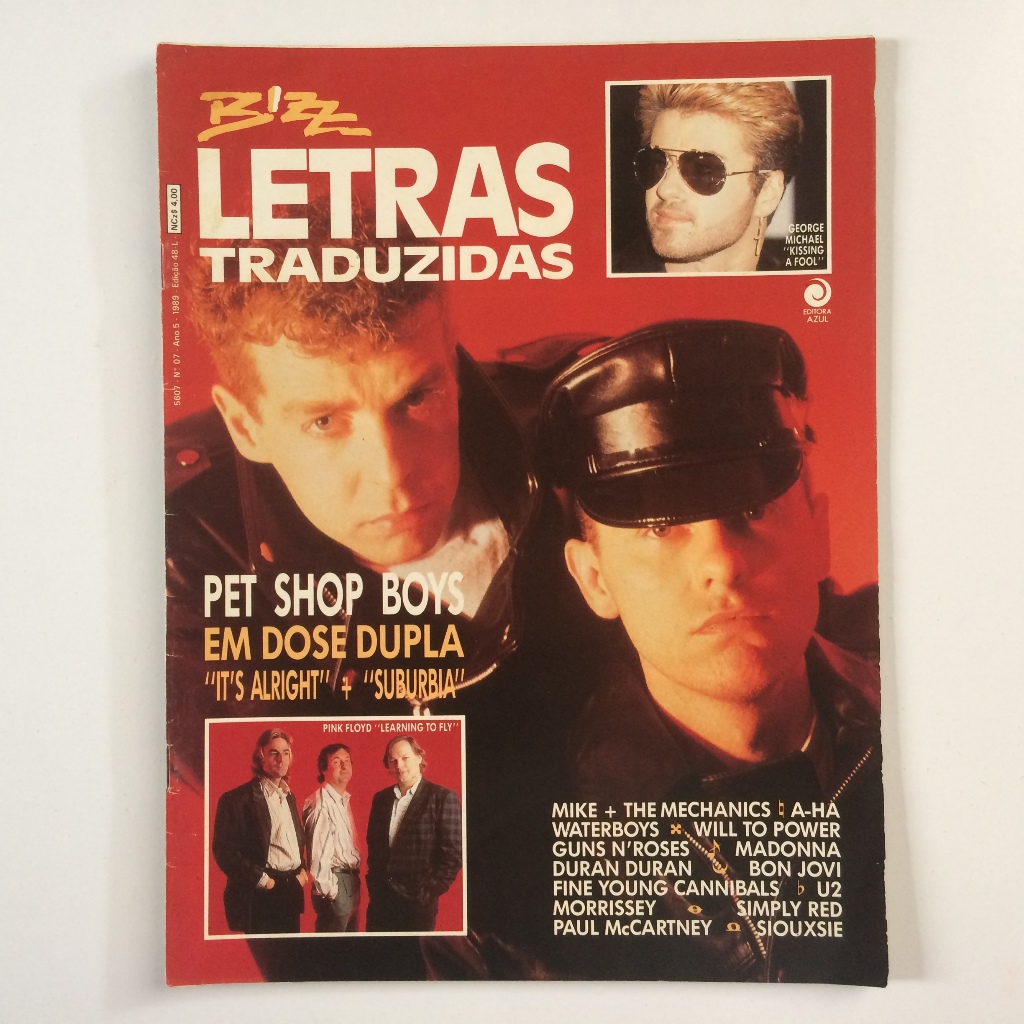 BIZZ LETRAS TRADUZIDAS PET SHOP BOYS MADONNA BON JOVI U2 A-HA GUNS N ...