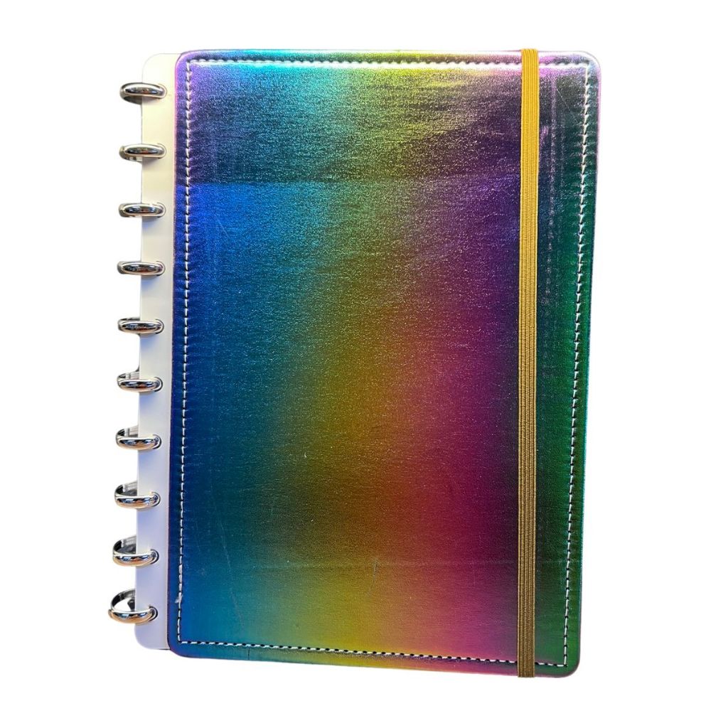 Caderno Argolado B5 (26x21cm) Marmorizado com Argolas Metalizadas ...