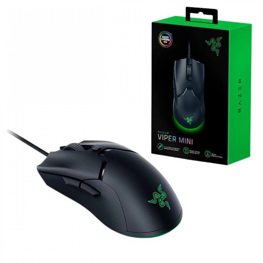 Mouse Razer Viper Mini Mouse Gamer Óptico USB Com Fio Cor Preto 8500DPI ...