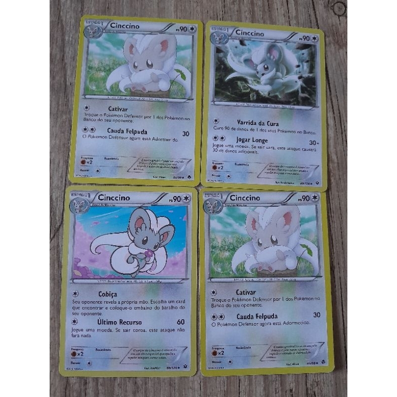 Carta Pokemon Cinccino Varias Coleções Original NM | Shopee Brasil
