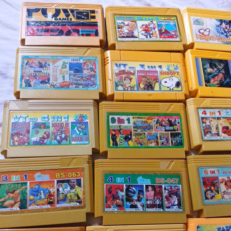 lote cartuchos de dynavision polystation nes 8 bit 60 pinos | Shopee Brasil