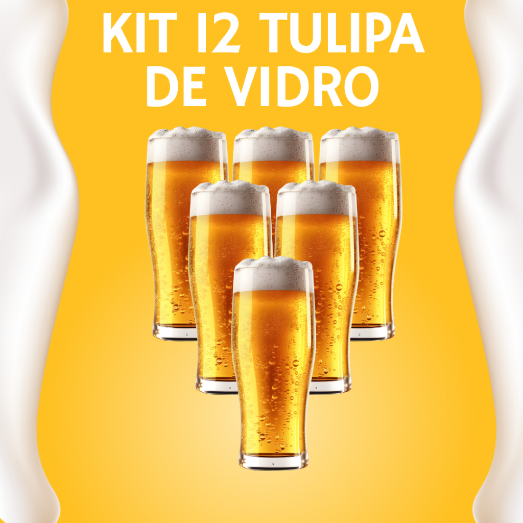 Jogo Copos Tulipa Vidro Chopp Cerveja 200ml Vidro Resistente | Shopee Brasil