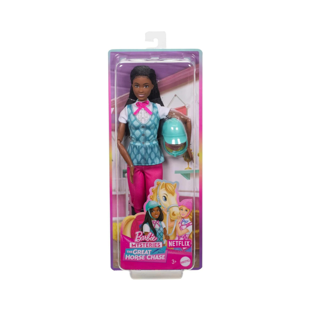 Barbie Mysteries the Great Horse Chase Barbie Brooklyn Equitação Negra ...