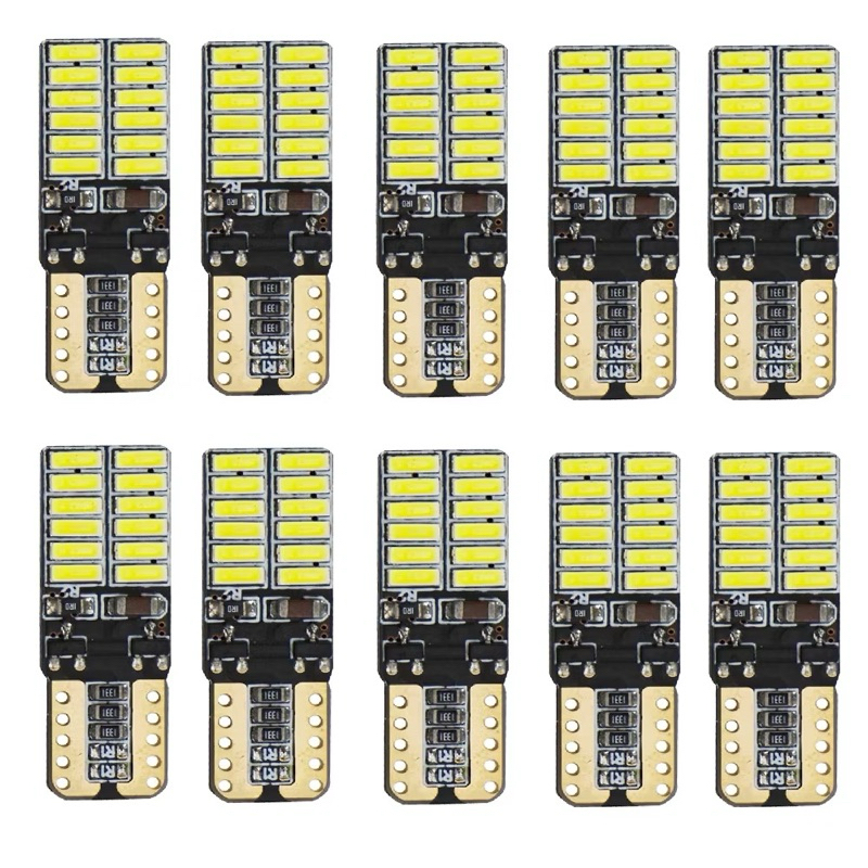 10 Lâmpadas Canbus Canceler 24 Led 5050 T10 Pingo Automotiva | Shopee ...