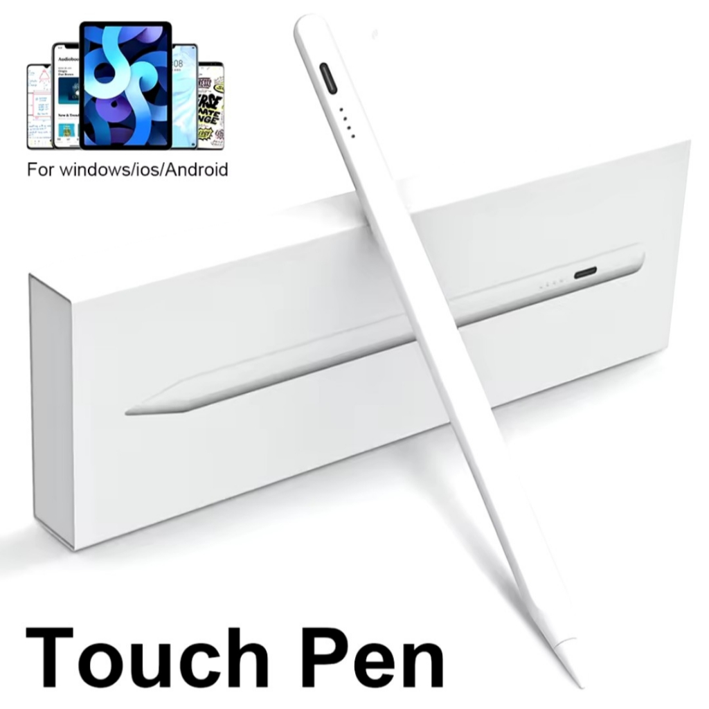 Caneta Digital Pencil Tablet Touch Screen Ponta Fina Desenho iPad ...