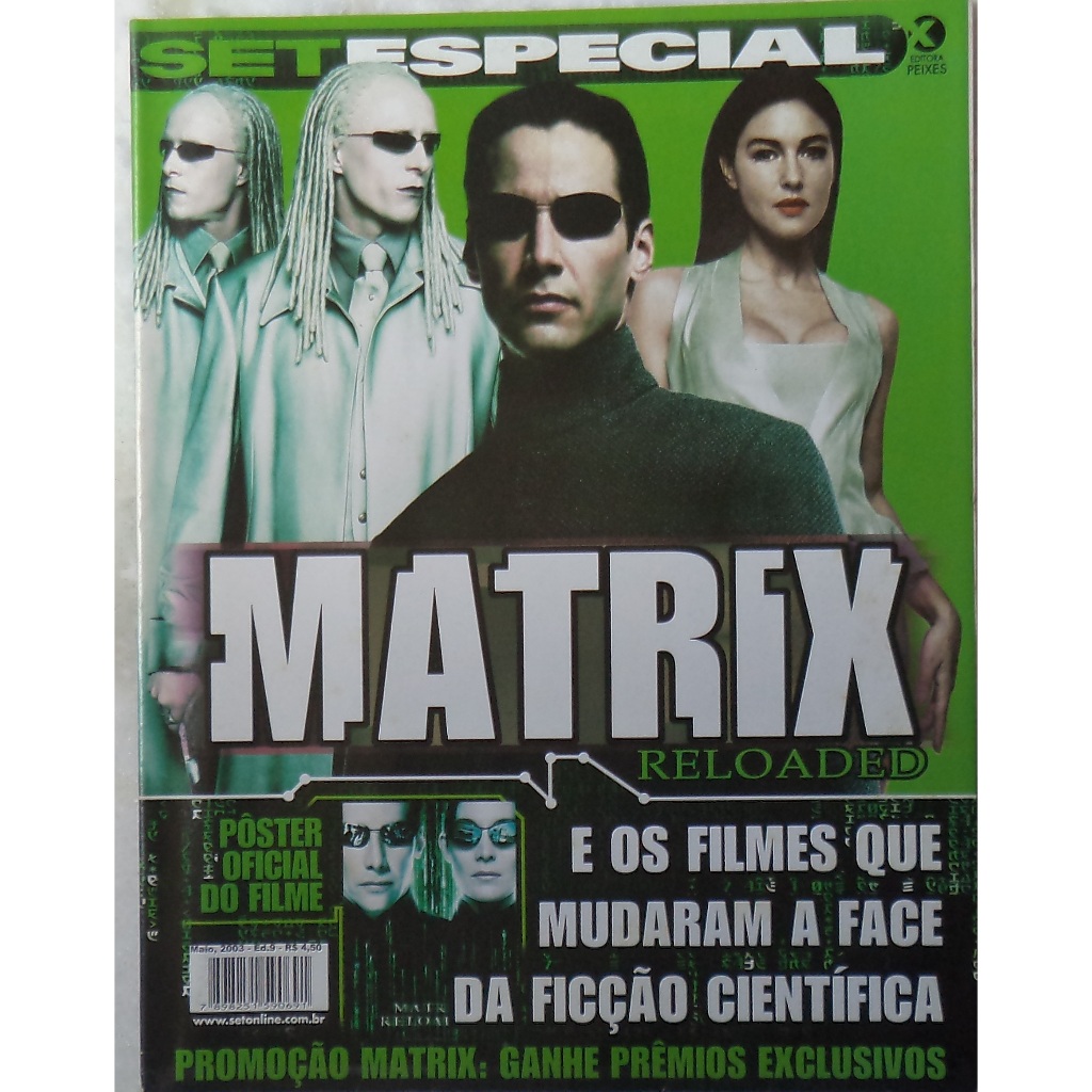 Revista Poster Set Especial Matrix Reloaded | Shopee Brasil