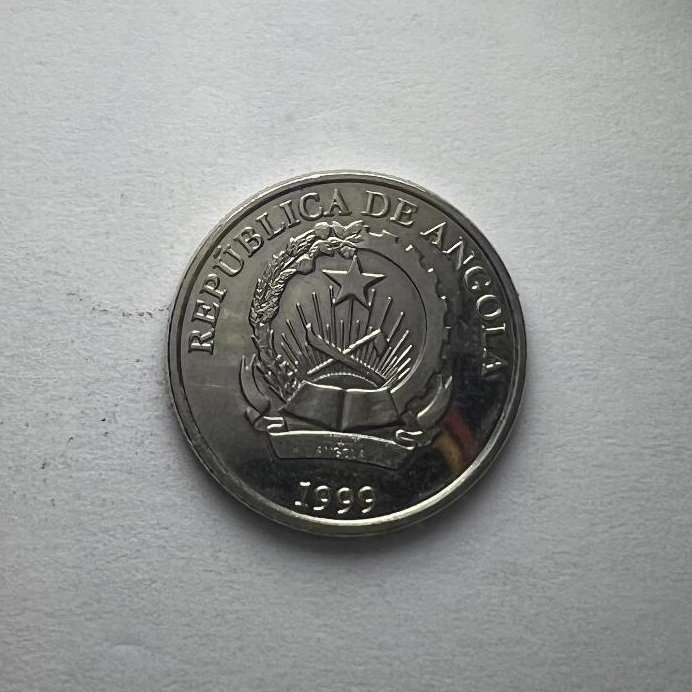 Moeda de 5 Kwanzas da Angola - 1999 | Shopee Brasil