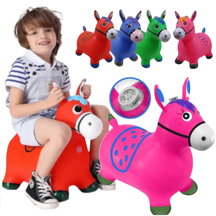 Cavalinho Upa Upa Inflavel Pocoto Brinquedo Pula Pula Musica Infantil ...