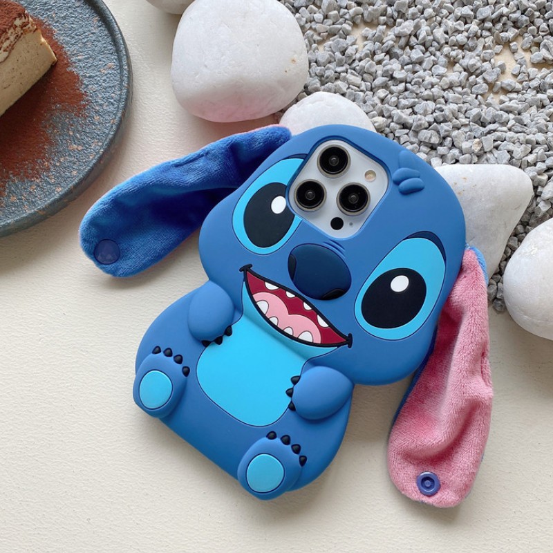 capinha lilo stitch orelha para iphone 11 12 13 14 15 pro max silicone ...
