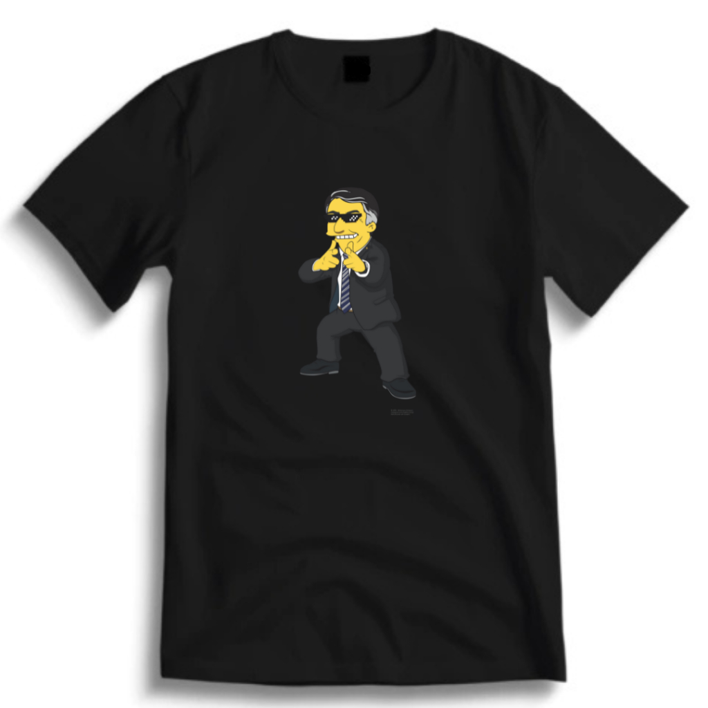 Camisa Camiseta Bolsonaro Simpson 100% Algodão | Shopee Brasil