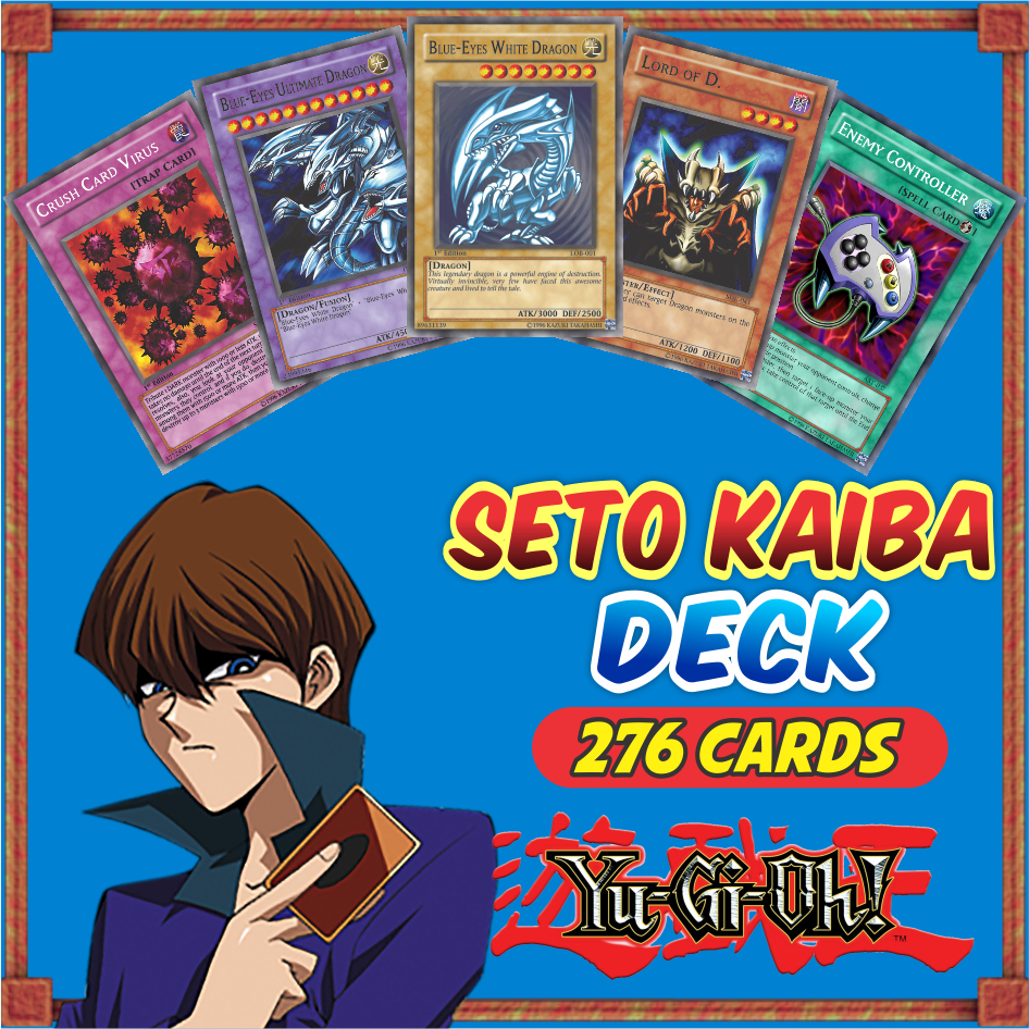 Priest Seto Kaiba Deck GRANDE Anime (270 Cartas) com 10 Brilho Foil ...