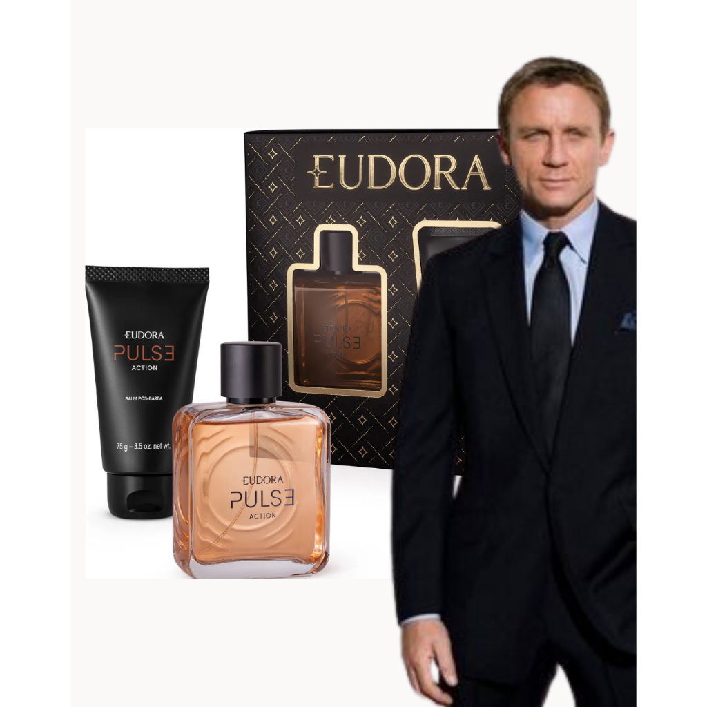 Eudora Combo Pulse: Colônia 100ml + Balm Pós-Barba 75g | Shopee Brasil