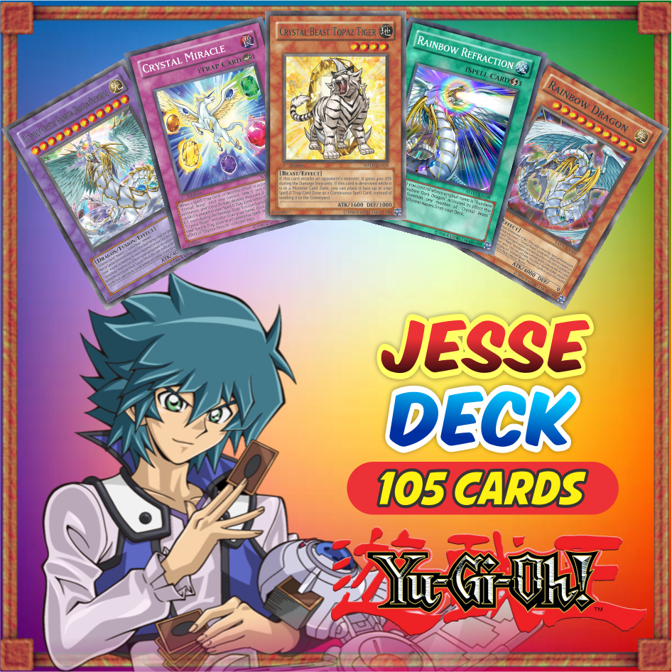 Jesse Deck Anime (100 Cards) Yugioh GX | Shopee Brasil