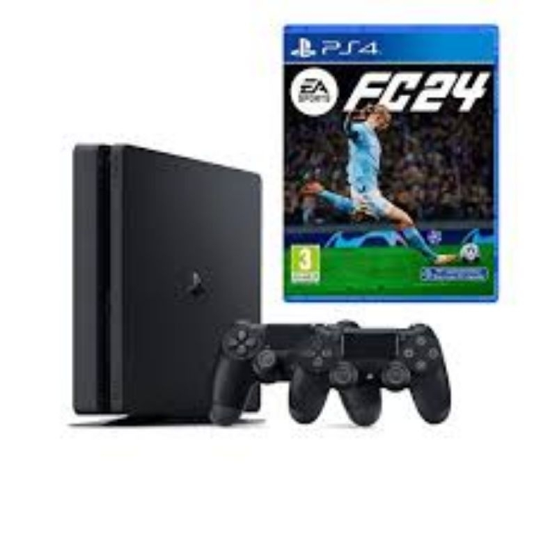 Playstation 4 Slim 1 TB, 02 controles + 01 jogo CD + garantia | Shopee Brasil