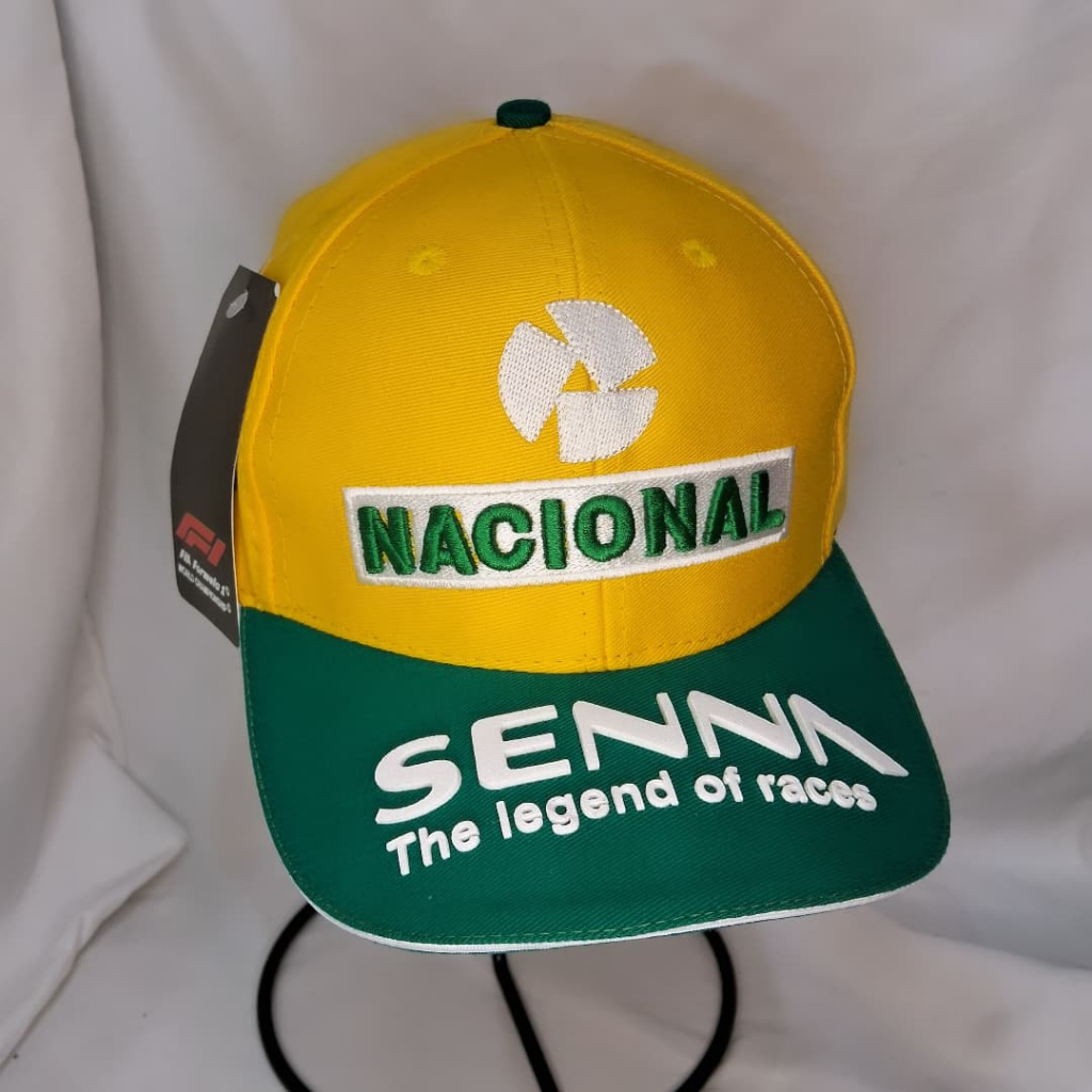 Boné Nacional Senna Retrô Fórmula 1 Mega Promoção | Shopee Brasil