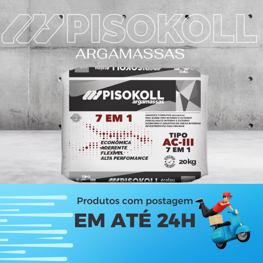 ARGAMASSA AC3 PISOKOLL 5kg PORCELANATO/PISO SOBRE PISO | Shopee Brasil
