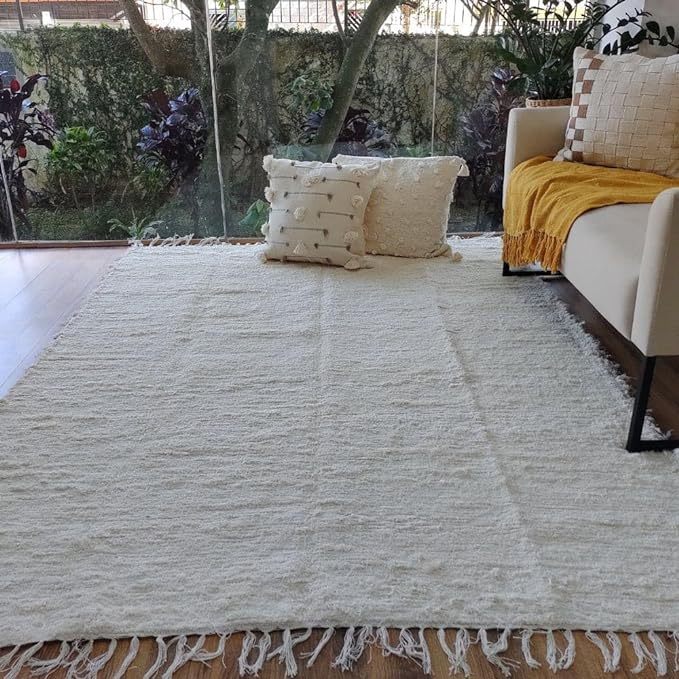 Tapete Boho Grande 2,00 X 1,50 Artesanal Luxo Sala Quarto Felpudo ...
