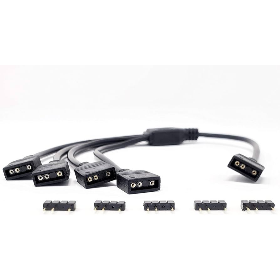 Cabo Splitter ARGB 5v 1 para 4 Hub | Shopee Brasil