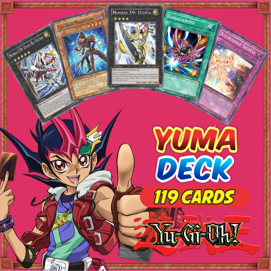Yuma Deck Anime (110 Cartas) com 10 Foils Sortido Yugioh Zexal | Shopee ...