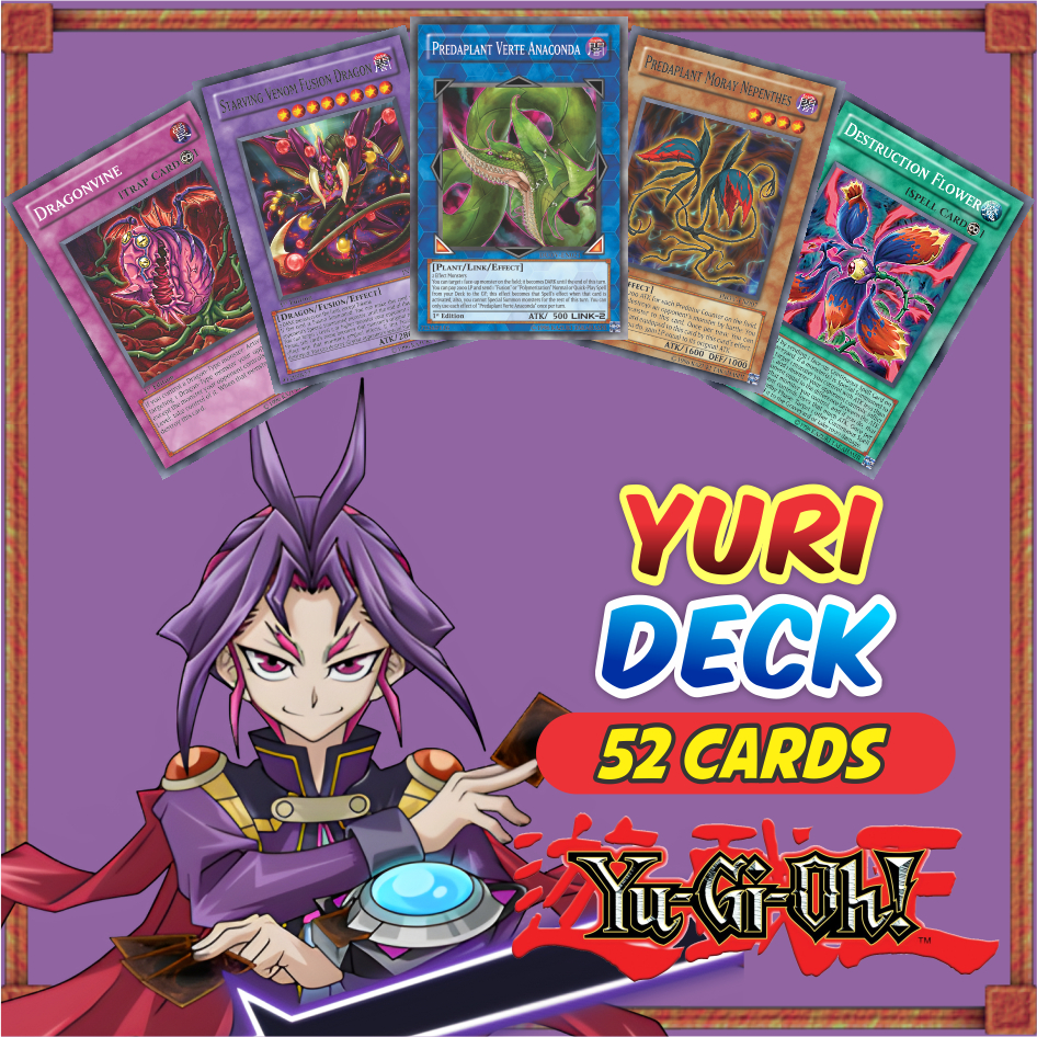Yuri Deck Anime (50 Cards) Yugioh ARC-V | Shopee Brasil