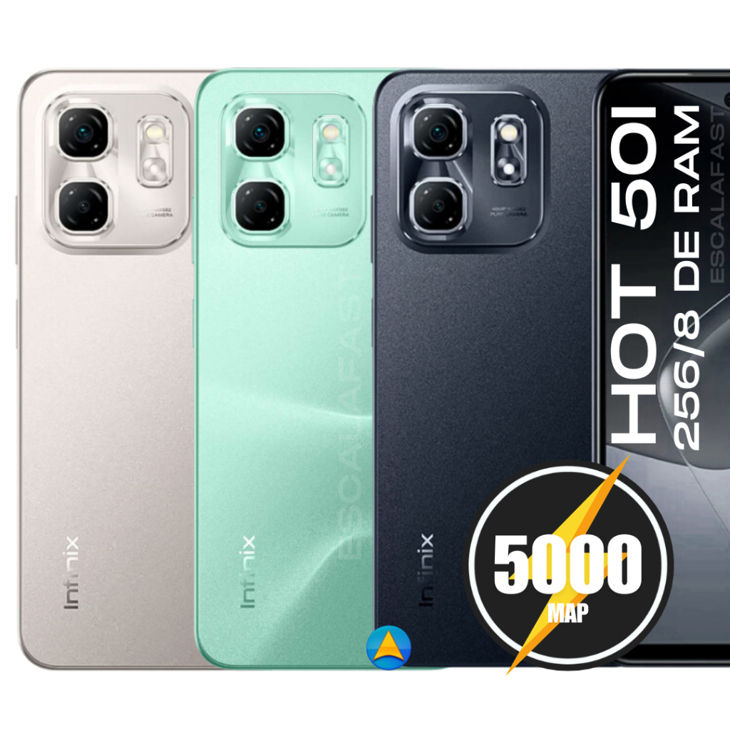 Celular Infinix Hot 50i 256GB + 8gb RAM, Câmera 48MP, Processador ...