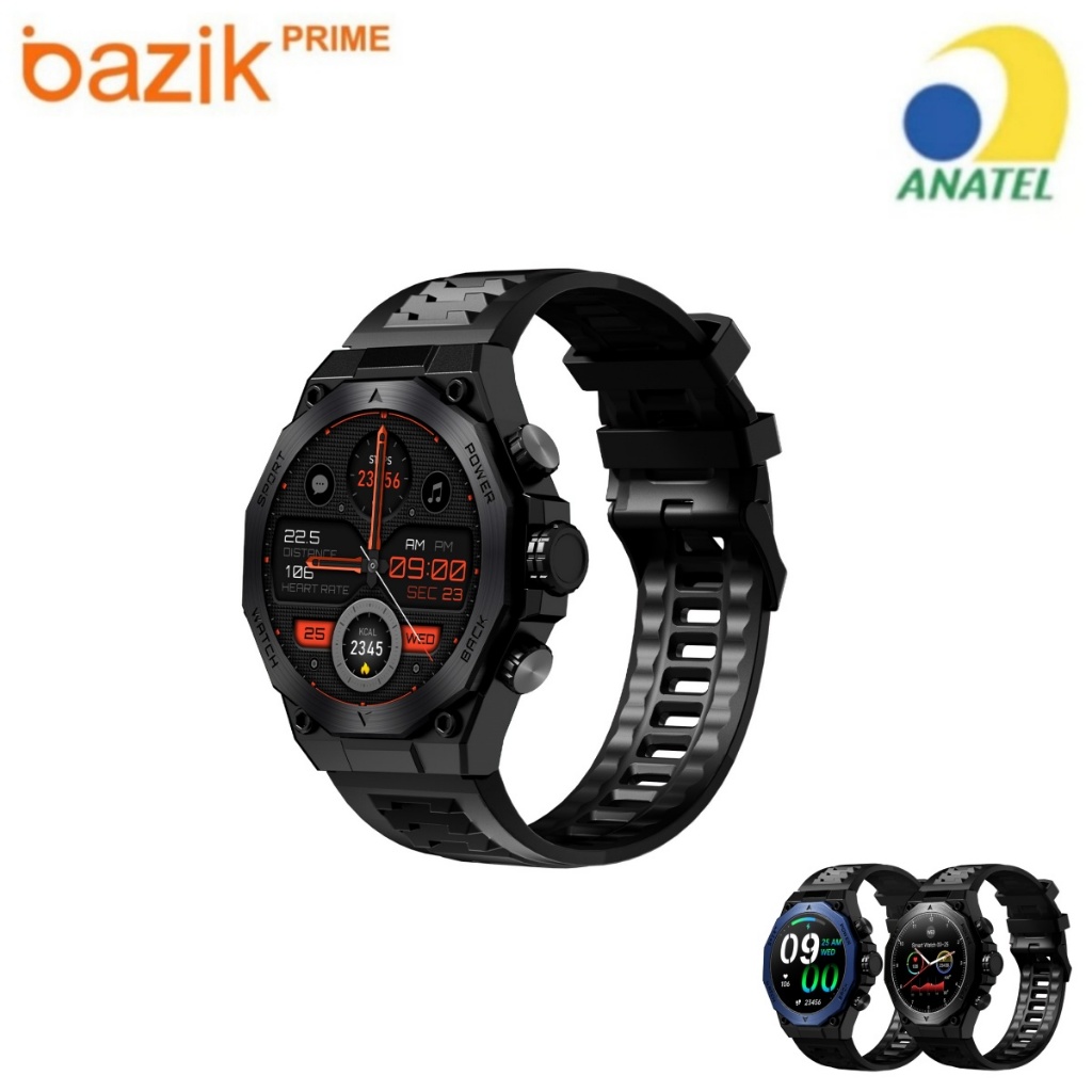 Bazik SmartWatch W76 ProMAX Relógio Smart Bluetooth 5.3 À prova D'água NFC GPS inteligente Novo ...