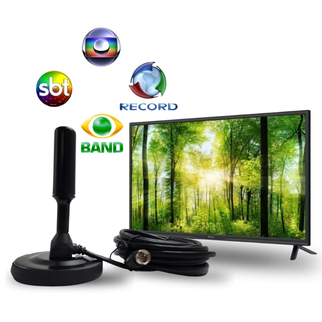 Antena 3 / 5 Metro Digital Interna Externa Full Hdtv 4K Cabo Grande ...