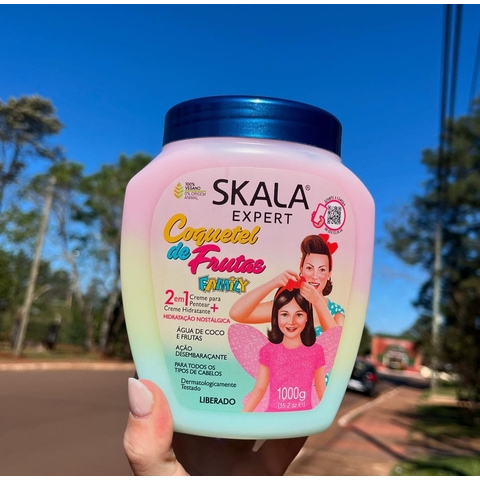Skala Creme De Tratamento 2 em 1 Coquetel De Frutas Family 1kg | Shopee ...