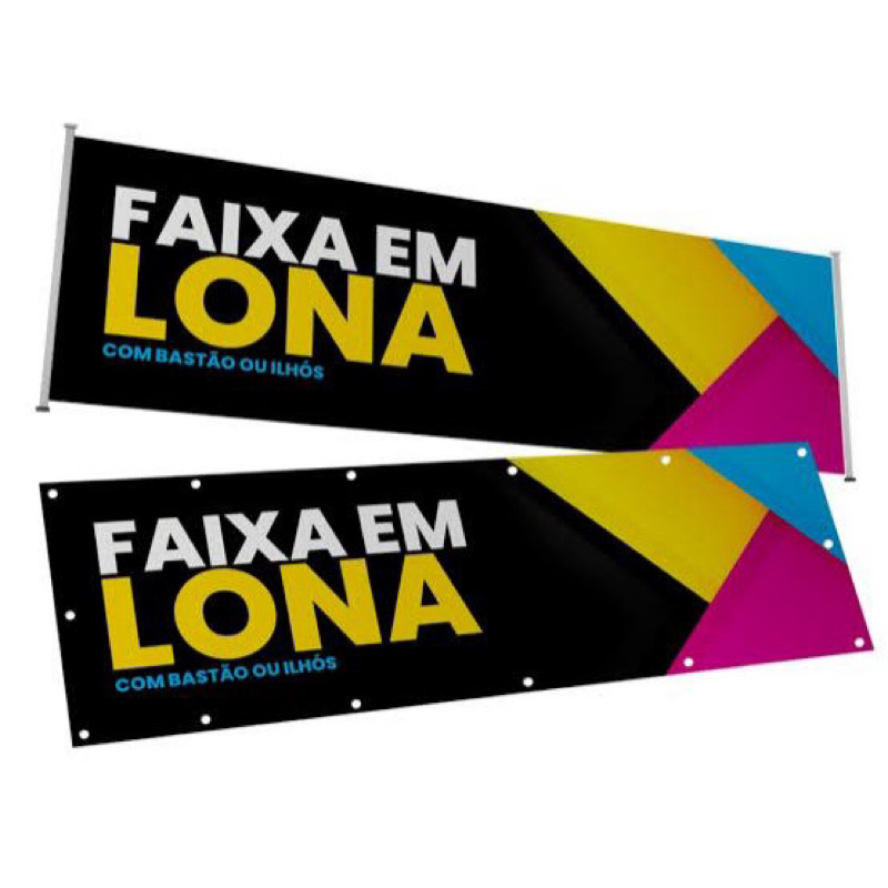 FAIXA 400x60 VARIOS TAMANHOS - LONA - PERSONALIZADA | Shopee Brasil