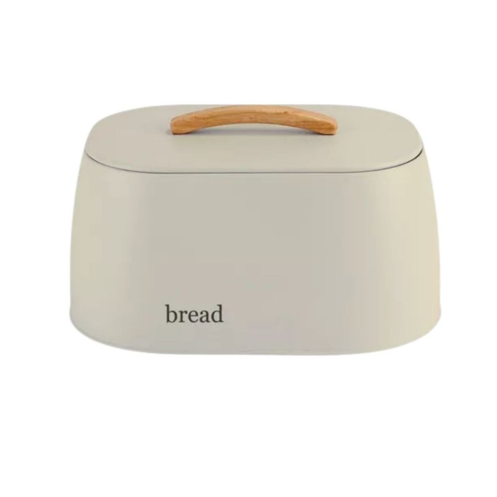 Porta Pão Com Alças Pote de Alimentos Sense Bege Decoração Elegante ...