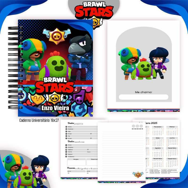 Agenda Personalizada -Brawl Stars | Shopee Brasil