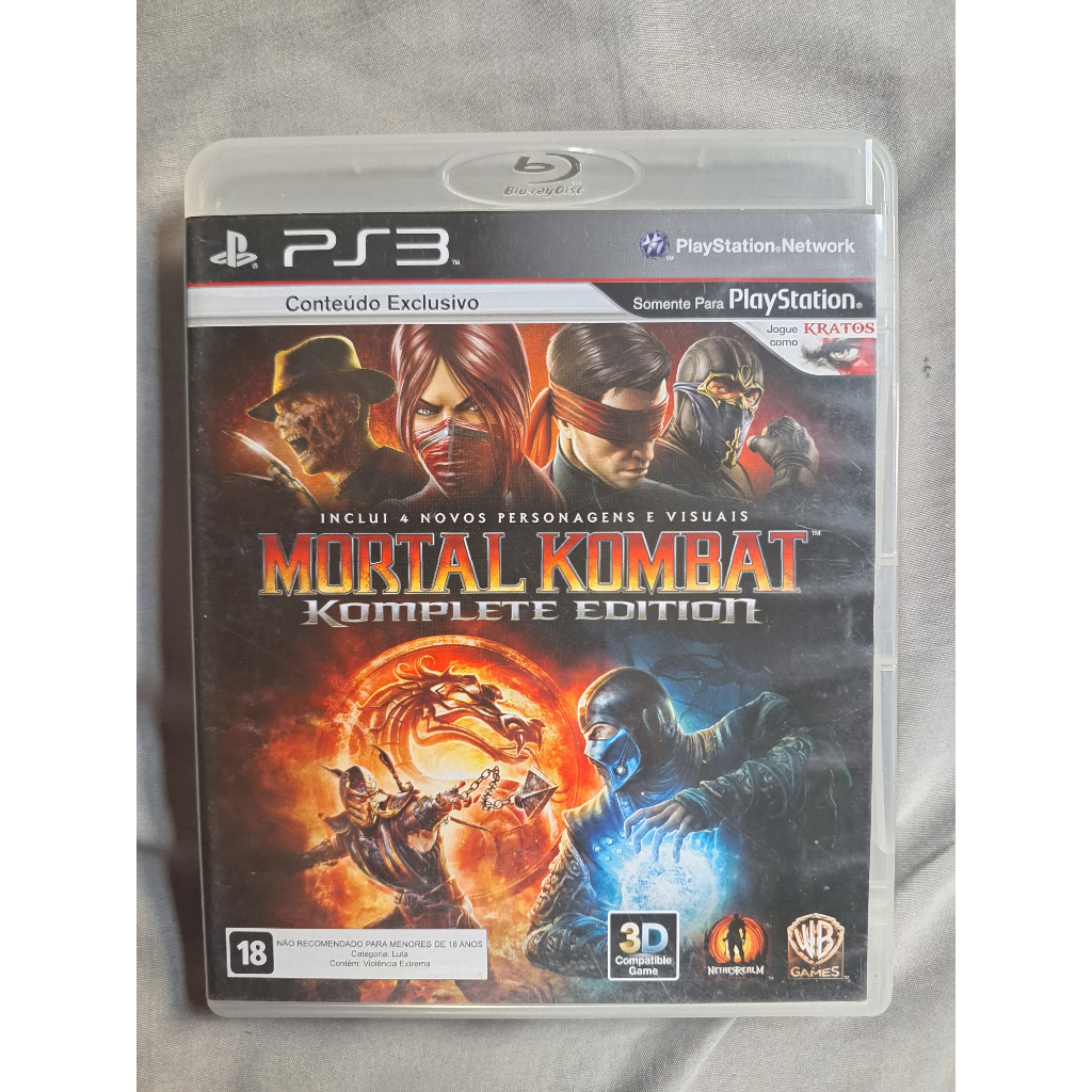 PS3 Mortal Kombat 9 Komplete Edition | Shopee Brasil