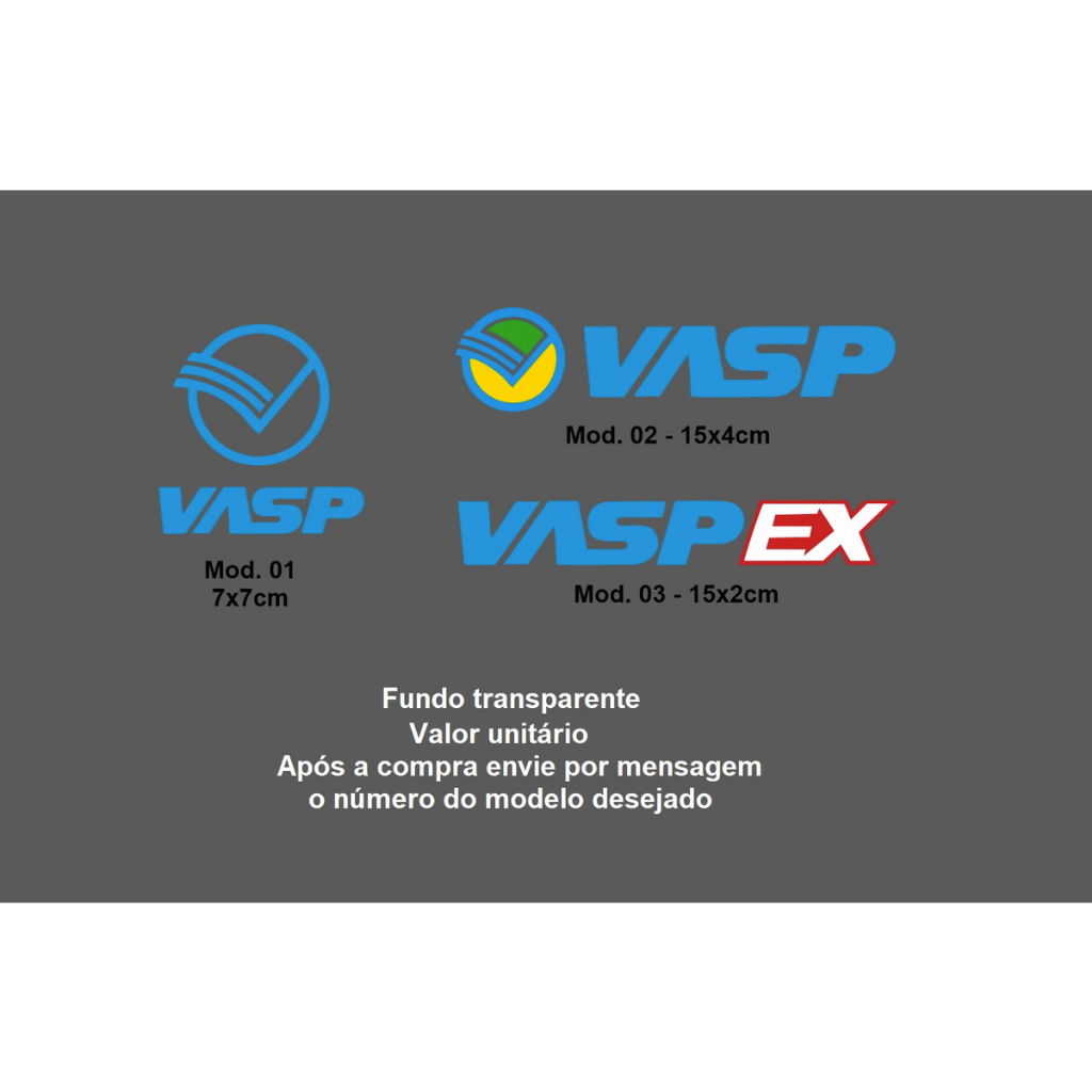 Adesivo Vasp Logo Varig Aviação Avião Vintage Antigo Modelos | Shopee ...