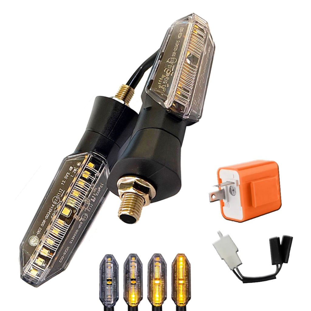 Kit Seta Pisca Twister CB300 XRE em Led Moto Sequencial Par + Rele ...