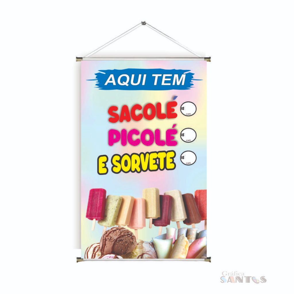 banner prontos tema: ( sorveteria ) BA 418 (obs. NÃO HÁ POSSIBILIDADE ...