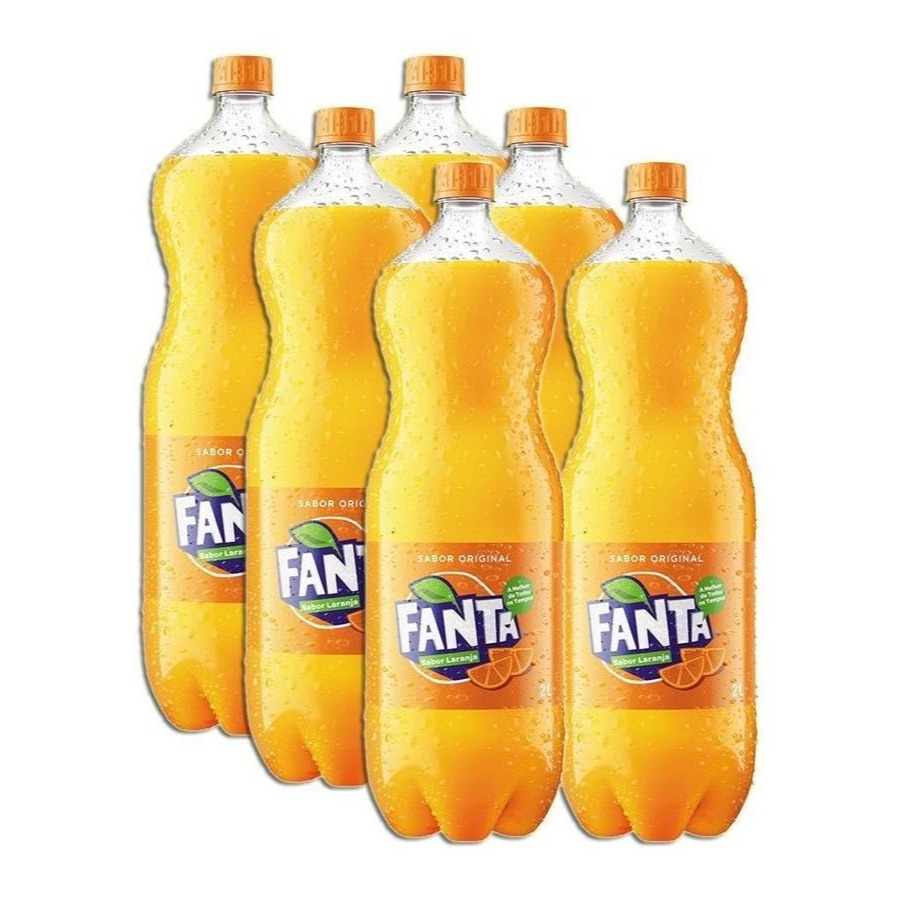 Kit 6 Refrigerante Fanta Laranja Garrafa 2 Litros | Shopee Brasil