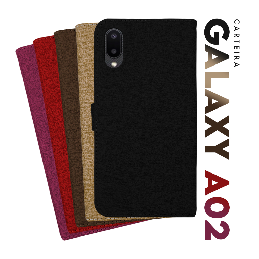 Capa Case Capinha Carteira Flip Cover Couro Sintético PRETA Para ...