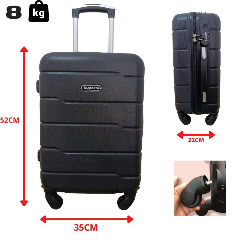 Mala de Bordo capacidade 10kg mala de viagem barata rodas 360º | Shopee ...