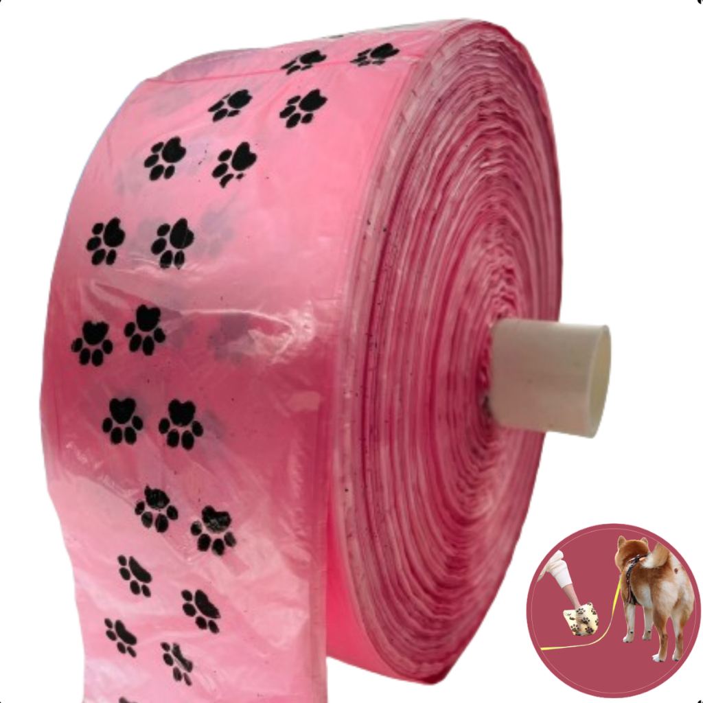 Kit Bobina Cata Caca c/ 3600 Saquinhos de Lixo Coco Pet Biodegradavel ...