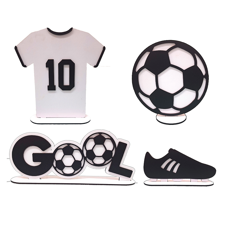 Display Futebol Mdf Festa Decoração Casa Kit com 4 unidades | Shopee Brasil
