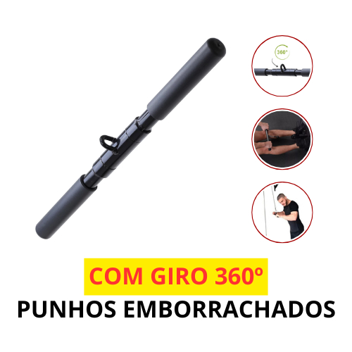 Puxador Barra Reta Crossover Triceps Pulley Musculação | Shopee Brasil