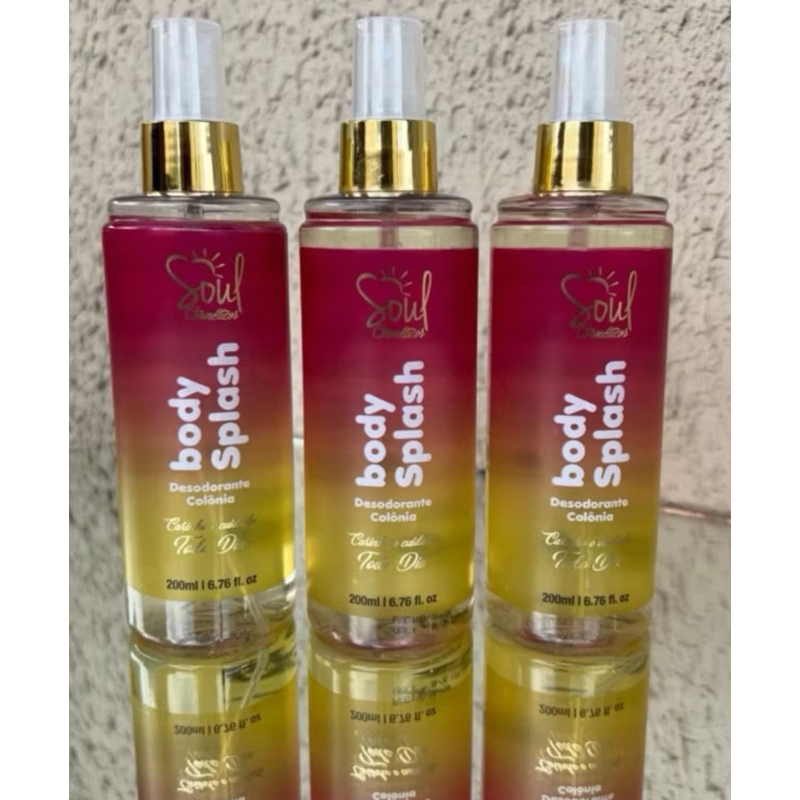 kit 3 Soul Cosmeticos Desodorante Colonia Body Splash 200ml body splash ...