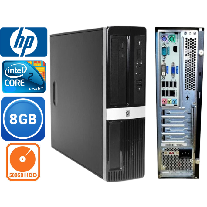 Computador HP Pro 3000 Core 2 Duo Com 8gb de ram 500gb HD Rápido Wifi ...