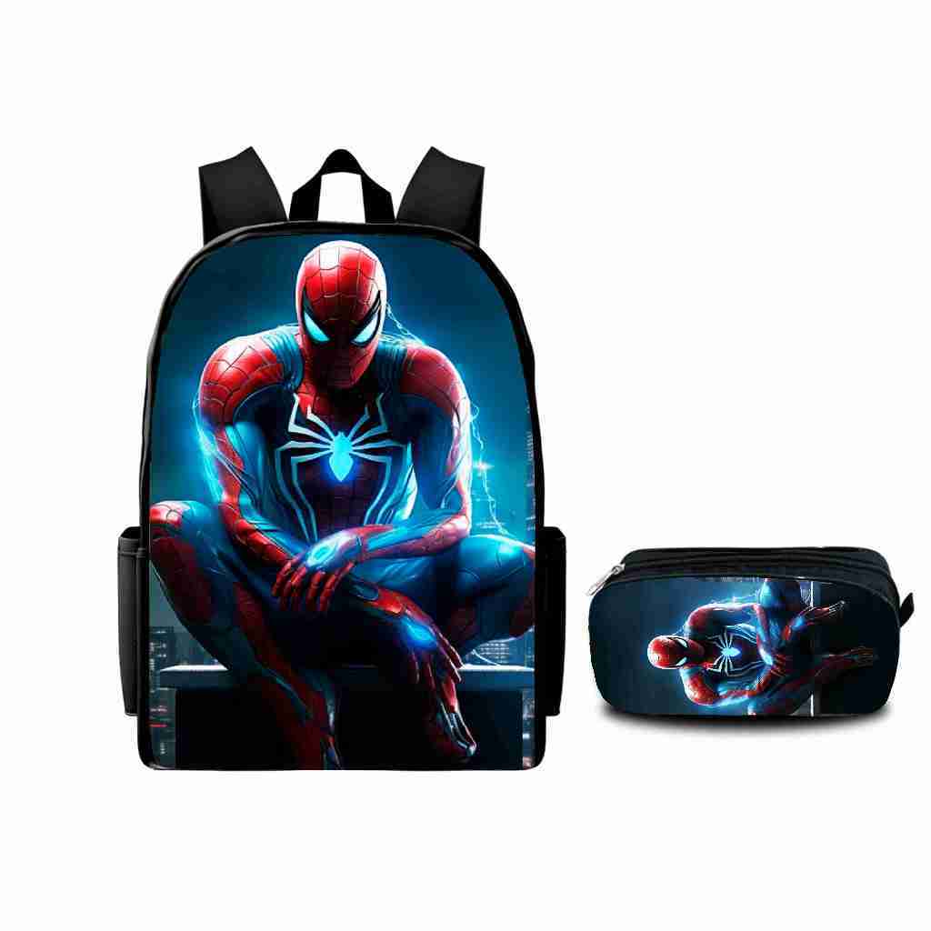 Mochila Escolar Com Estojo Homem Aranha Infantil Menino Sonic Venom ...