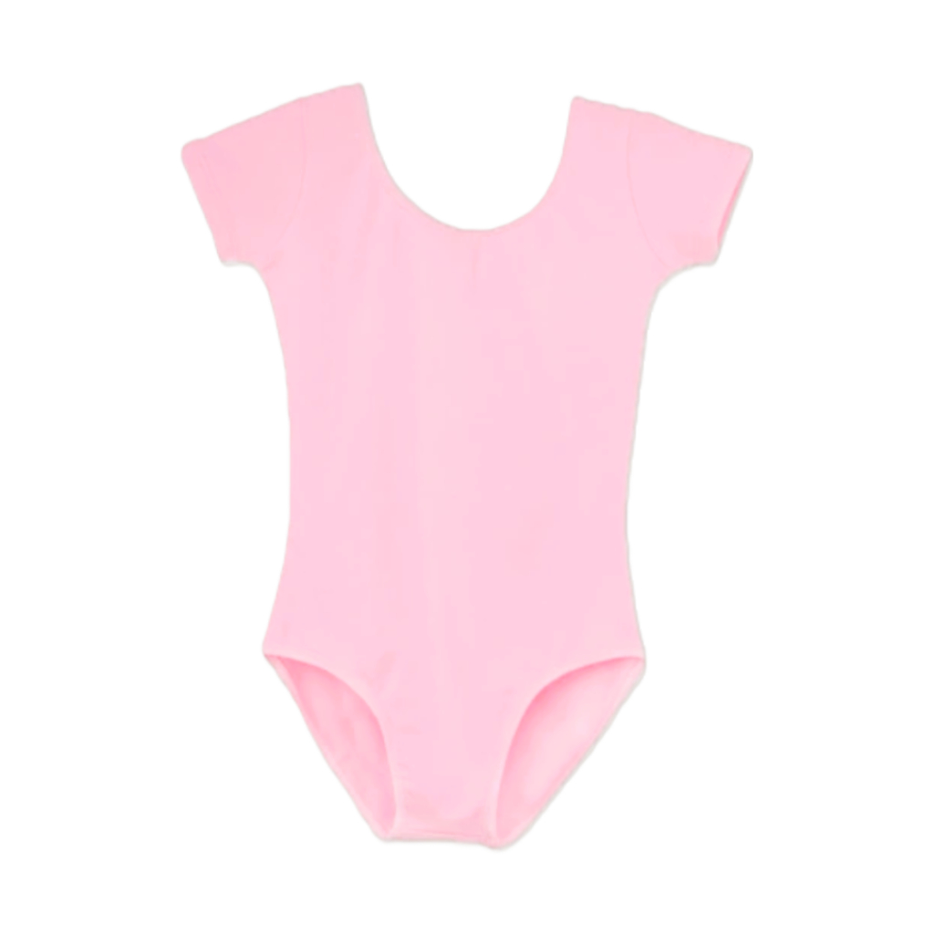 Collant Meia Manga Rosa Ballet - Juvenil | Shopee Brasil