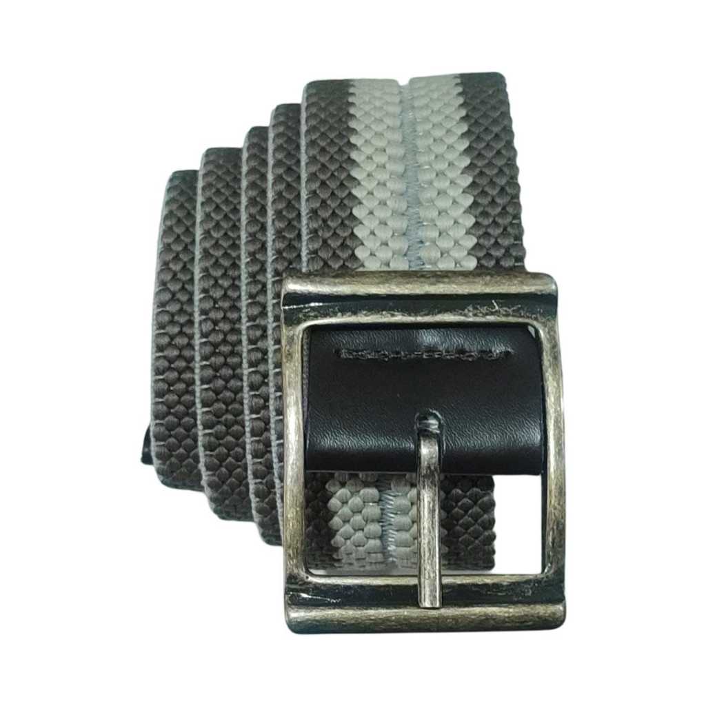 CINTO DE ELÁSTICO MASCULINO DUPLA FACE SEM FURO COM TRAMA DE NYLON ...